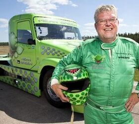 Volvo "Mean Green" Hybrid Truck Attempts World Speed Record | AutoGuide.com