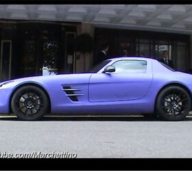 Matte Purple Mercedes-Benz SLS AMG Spotted [video] | AutoGuide.com