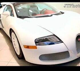 Matte White Bugatti Veyron Grand Sport on Display in Beverly Hills ...